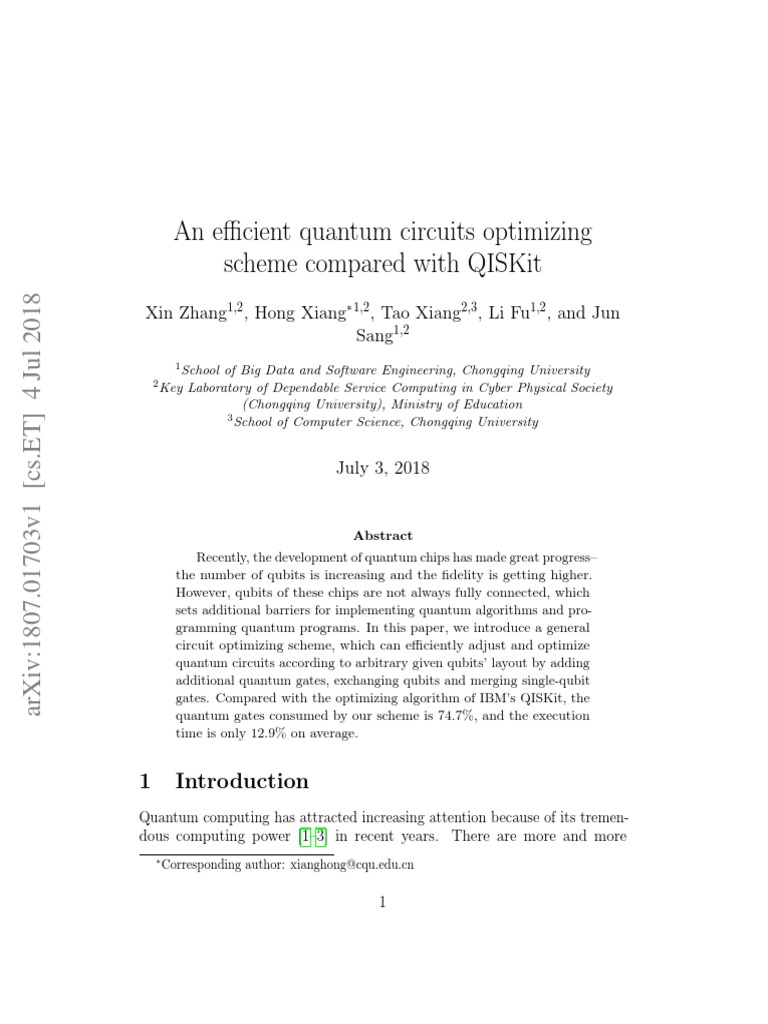 Qiskit 1 | PDF | Computer Science | Theoretical Physics