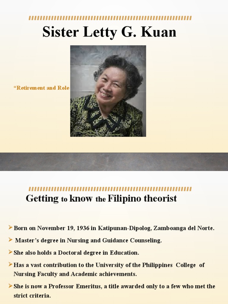 Sister Letty G. Kuan: "Retirement and Role Discontinuities" | PDF ...