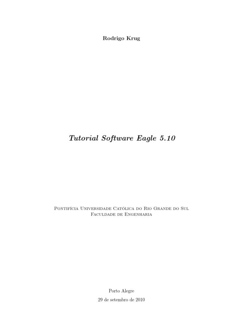 Tutorial Eagle | PDF | Placa de circuito impresso | Rede elétrica