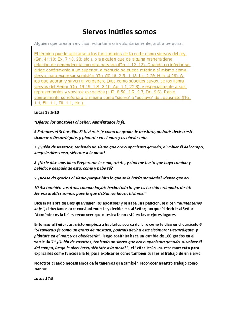 Siervos Inútiles Somos | PDF | Cristo (título) | Religiones religiosas