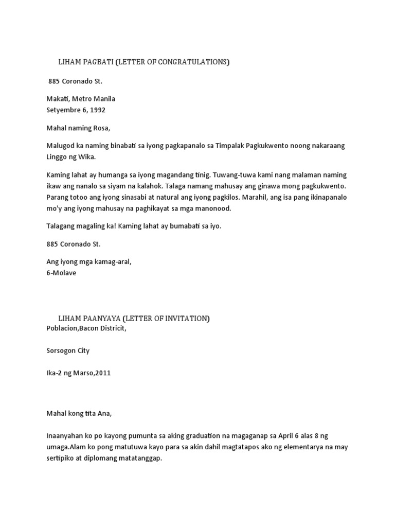 Portfolio Filipino | PDF