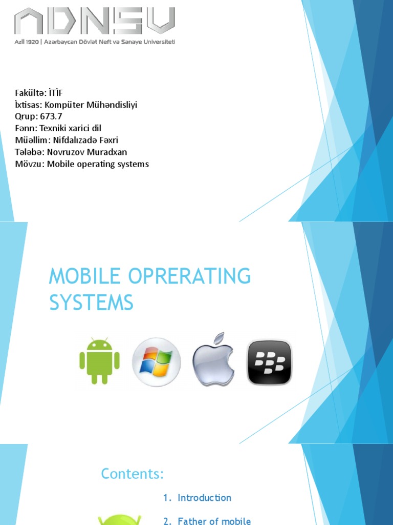 Overview of Mobile Operating Systems | PDF | Operating System | Ios