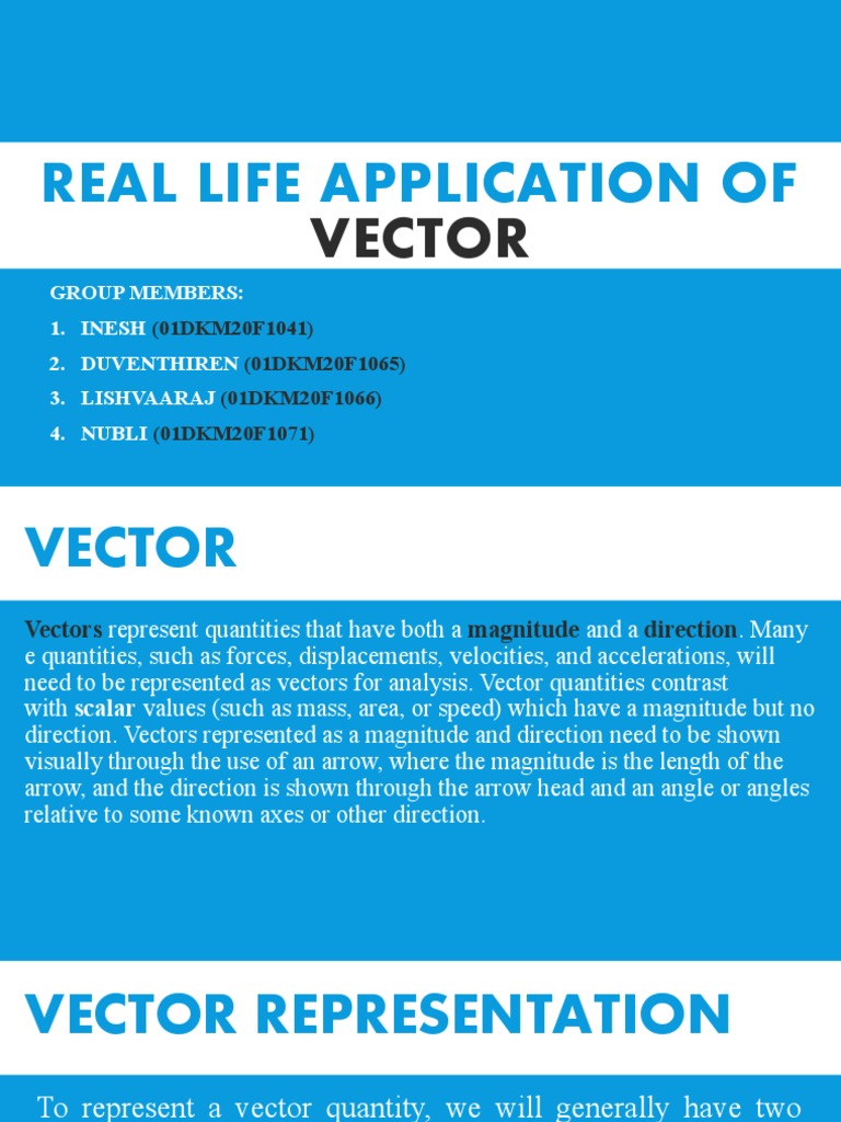 Applying Vectors in Real World Situations: A Study of Vector ...