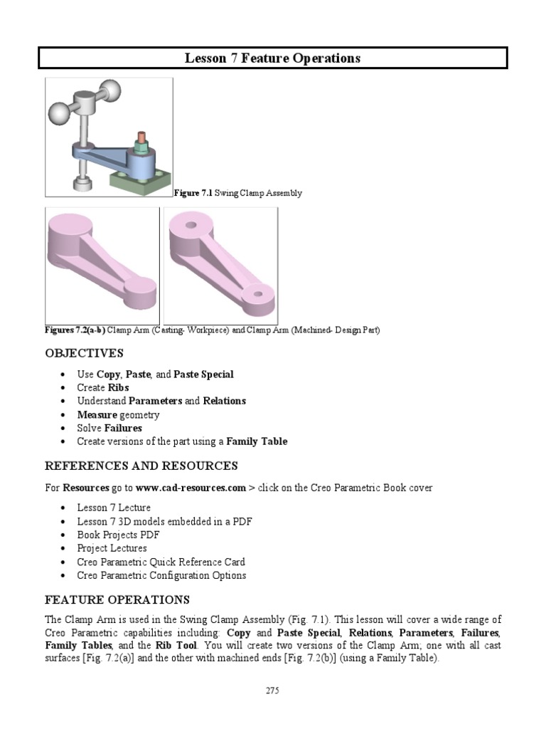 Creo 7: Ribs, Relations, and Features | PDF | Trigonometric Functions ...