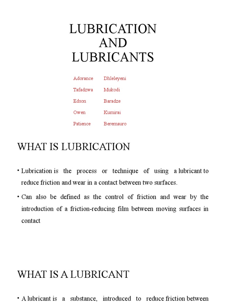 Lubrication and Lubricants | PDF | Lubricant | Bearing (Mechanical)