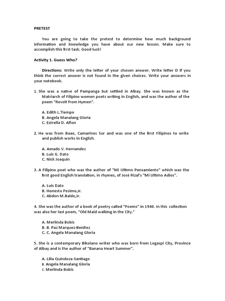 Lesson 3 - Literary Works in The Region | PDF | Poetry