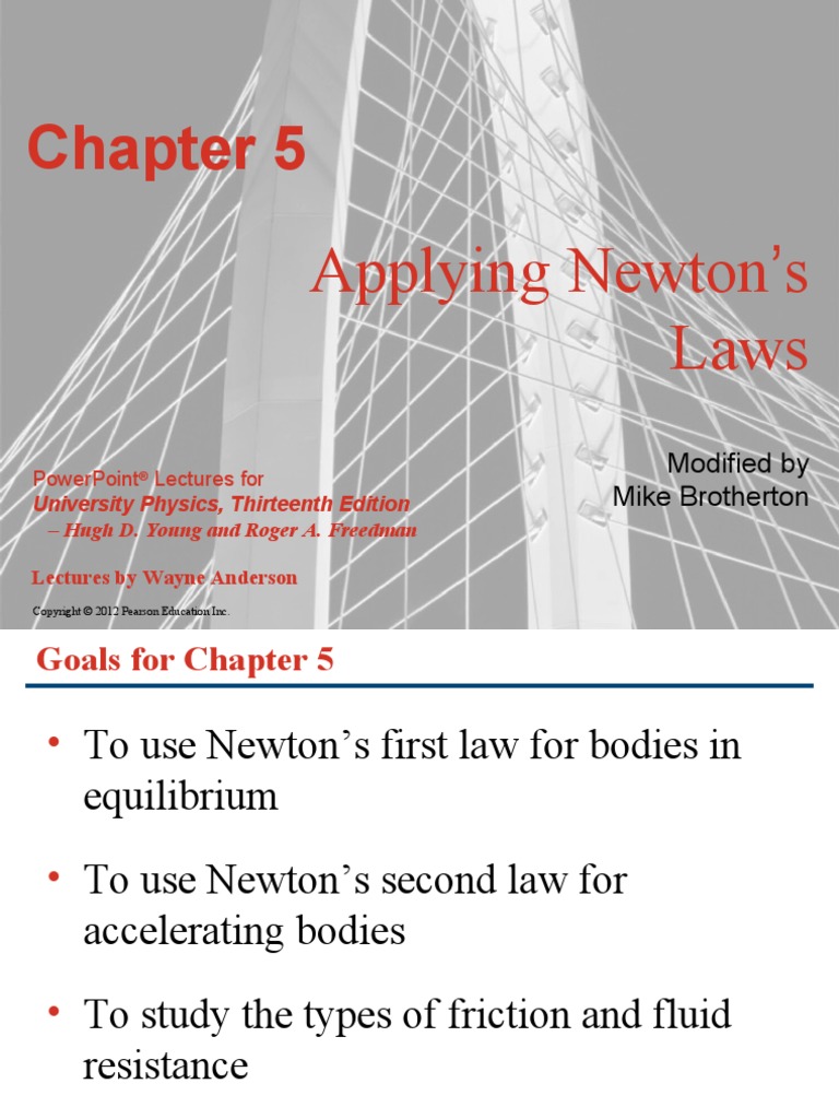 Ch. 5 - Applying Newtons Laws | PDF | Friction | Tension (Physics)