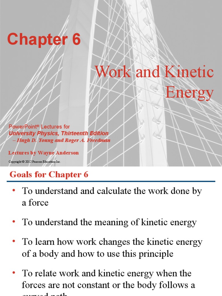 Ch 6 Work And Kinetic Energy Pdf Kinetic Energy Force