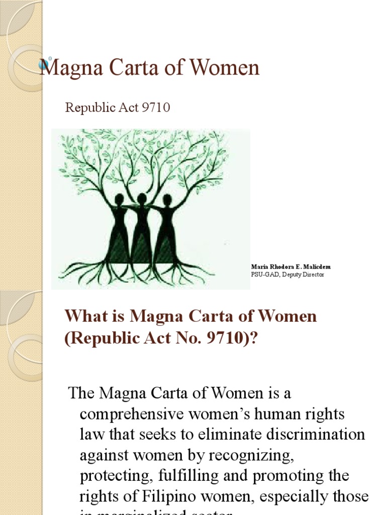 Understanding the Magna Carta of Women | PDF | Women's Rights ...