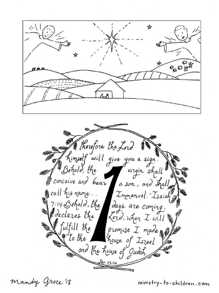 Advent Coloring Page For Kids | PDF | New International Version | Internet