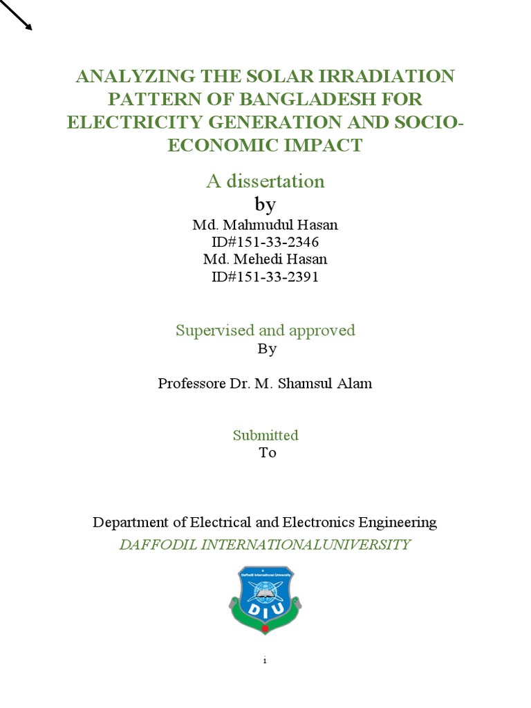 Thesis FINAL | PDF | Solar Power | Photovoltaics