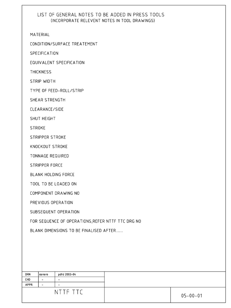 Press Tool - Standards PDF | PDF