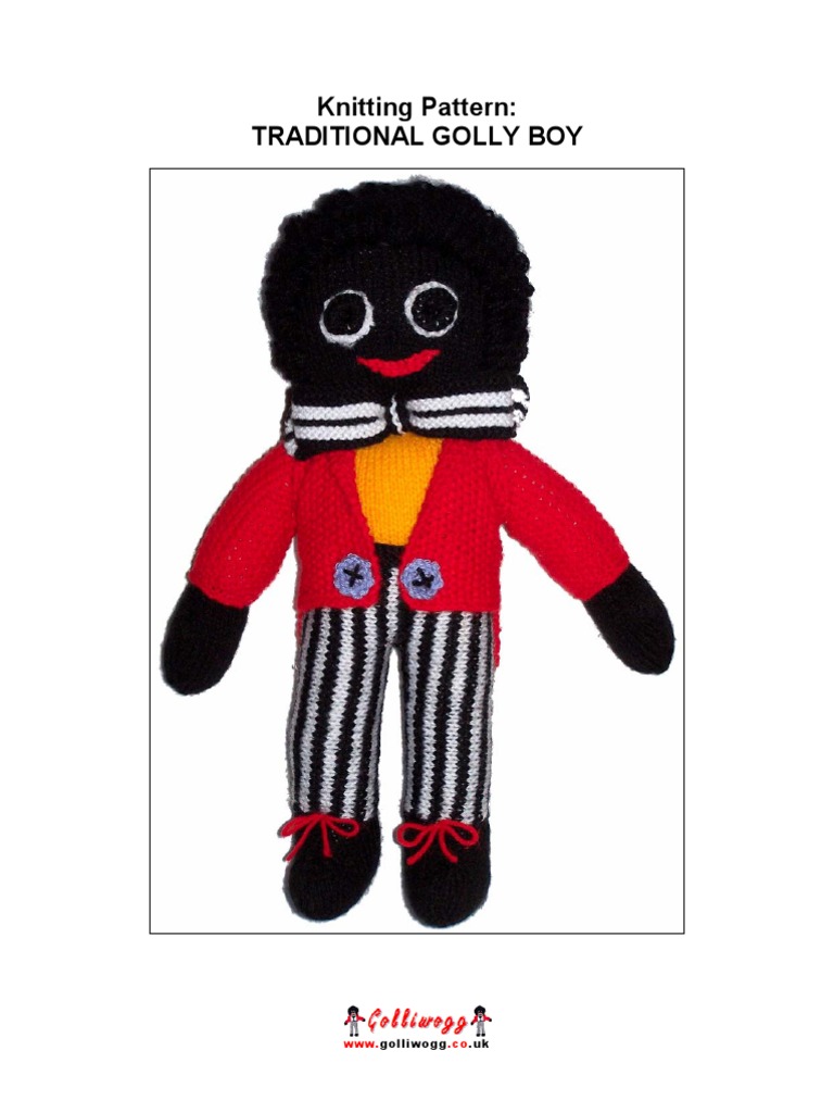 Knitting Pattern: Traditional Golly Boy: Www. - C o | PDF | Basic ...