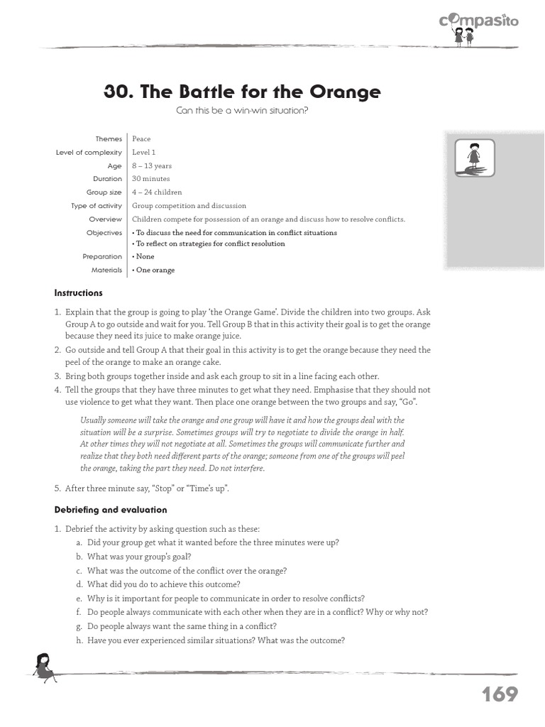 Orange Game in Negotiation | PDF | Negotiation | Educational Technology