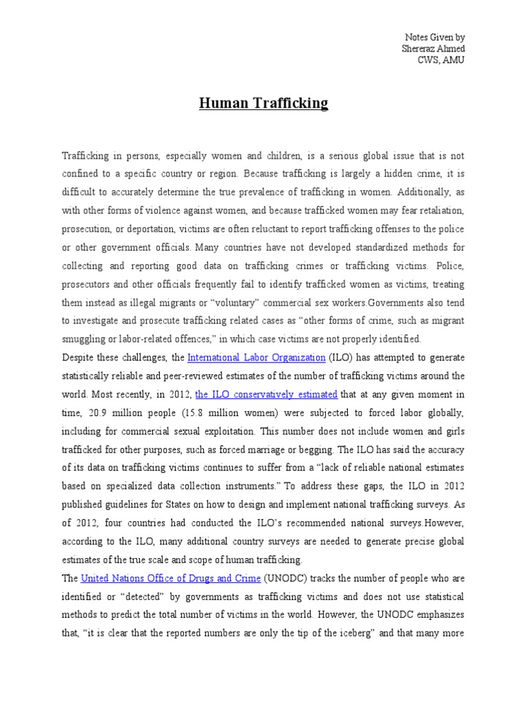 Human Trafficking | PDF | Human Trafficking | Prostitution