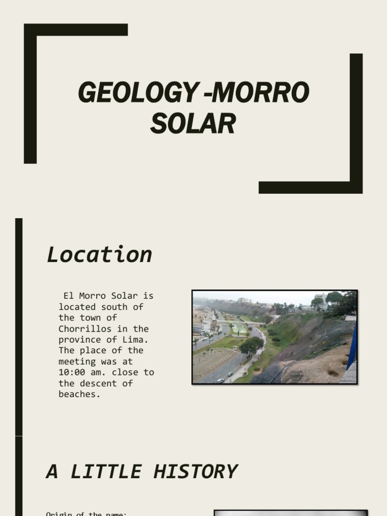 Geología - Morro Solar FINAL | PDF | Rock (Geology) | Sedimentary Rock