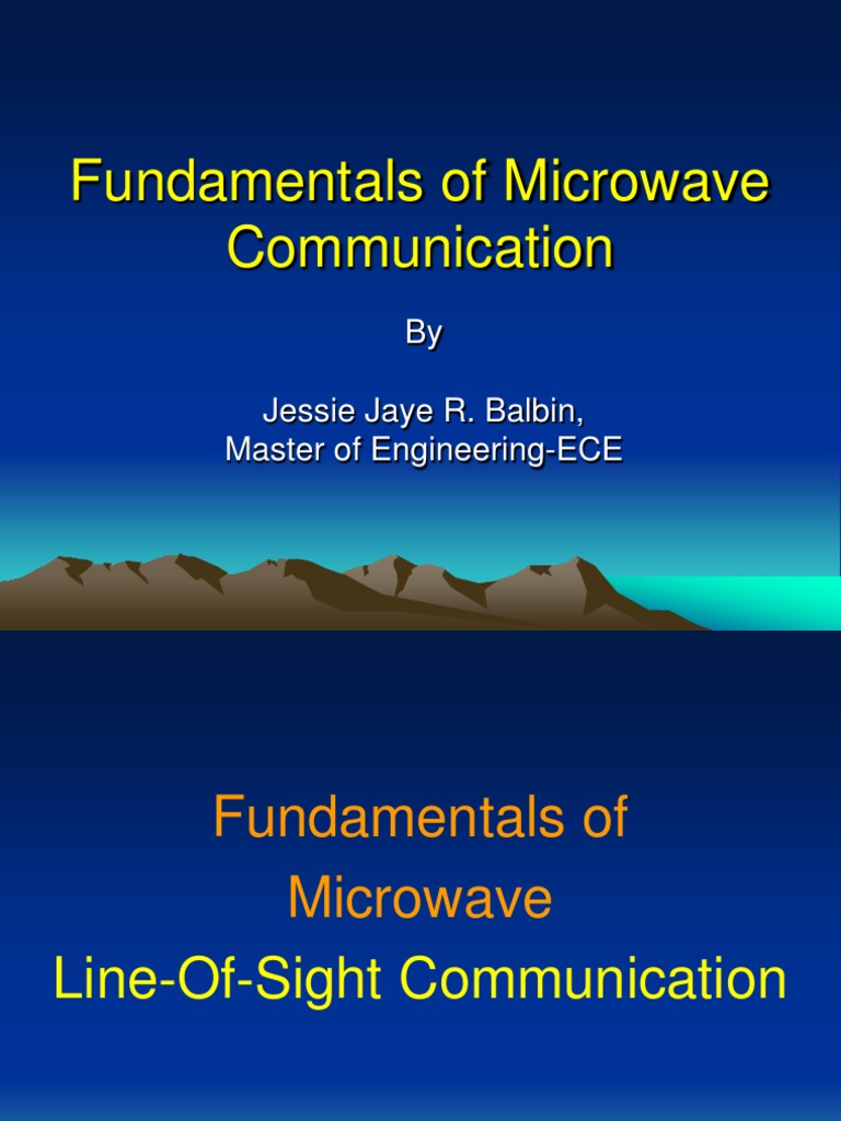Module 1 - Fundamentals of Microwave Communications | PDF | Antenna ...