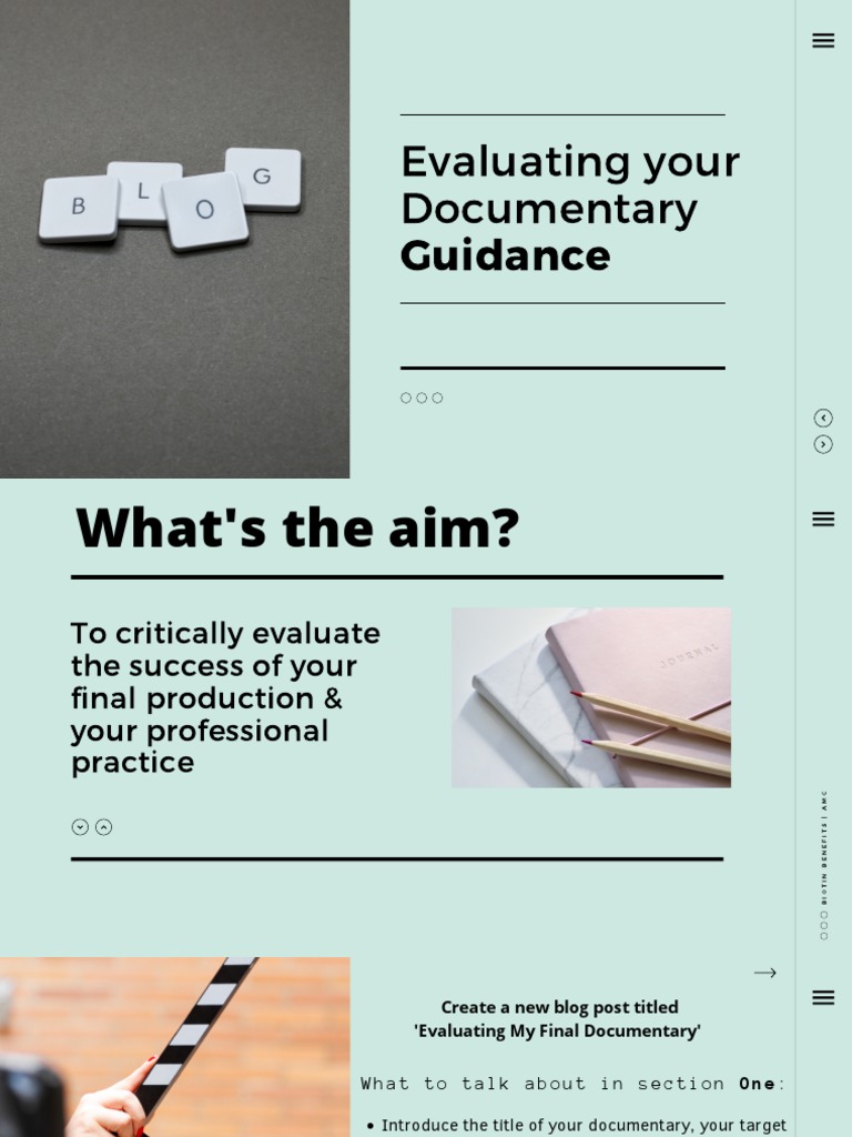 Evaluating My Final Documentary Production | PDF