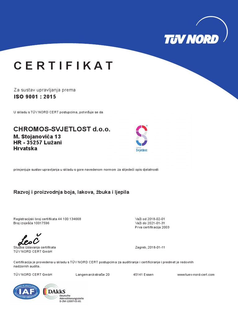 Certifikat Bojanja-Tuv-Nord-Iso-9001-2015 | PDF