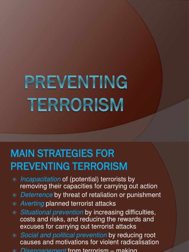 Preventing Terrorism | PDF | Motivation | Motivational