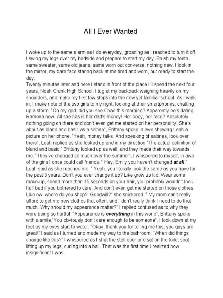 Short Story 2 | PDF | Clothing