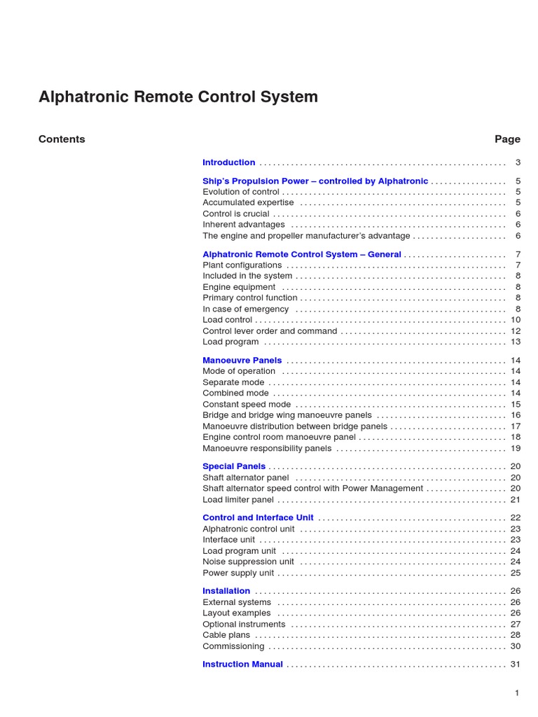 Alphatronic Remote Control System | PDF | Servomechanism | Propeller