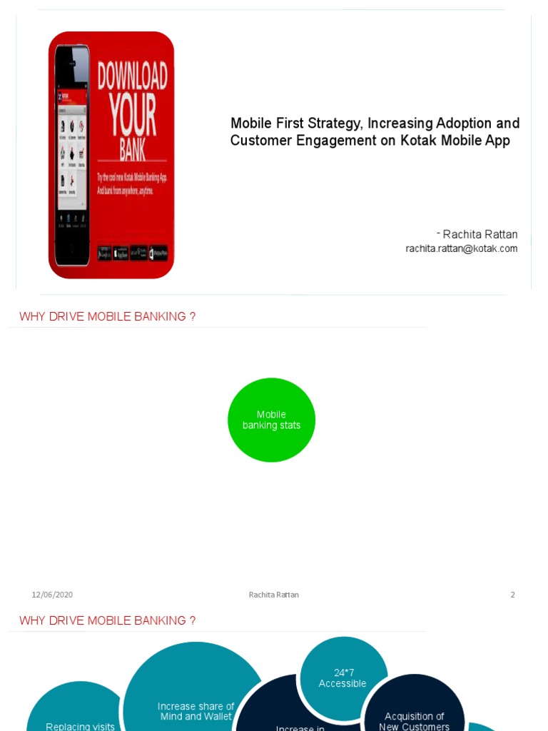 Kotak Mobile Banking App Product Strategy | PDF | Mobile App | Personal ...