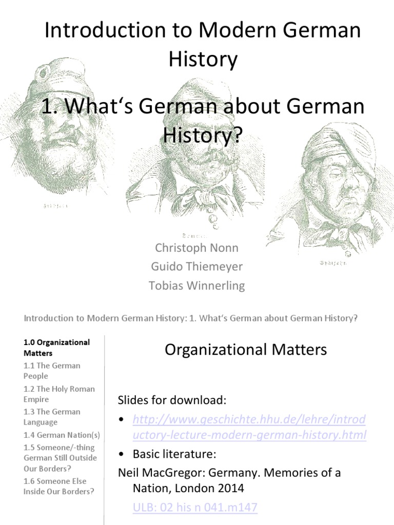 Modern German History | PDF | Holy Roman Empire | Germany