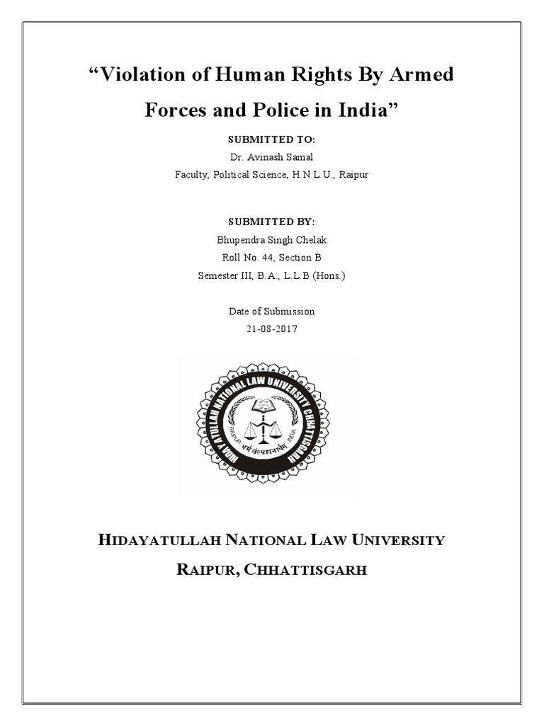 Violation of Human Rights by Arme Forces in India | PDF | Genocides ...