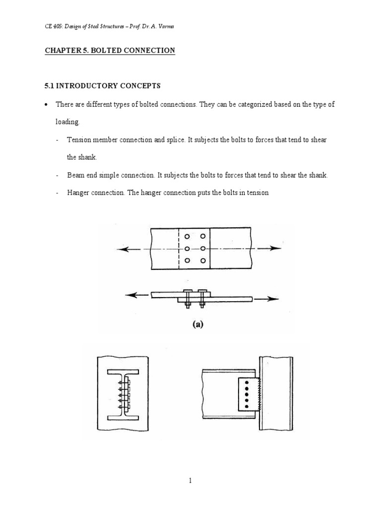 Bolt Design For Steel Connections As Per AISC | PDF | Screw | Strength ...