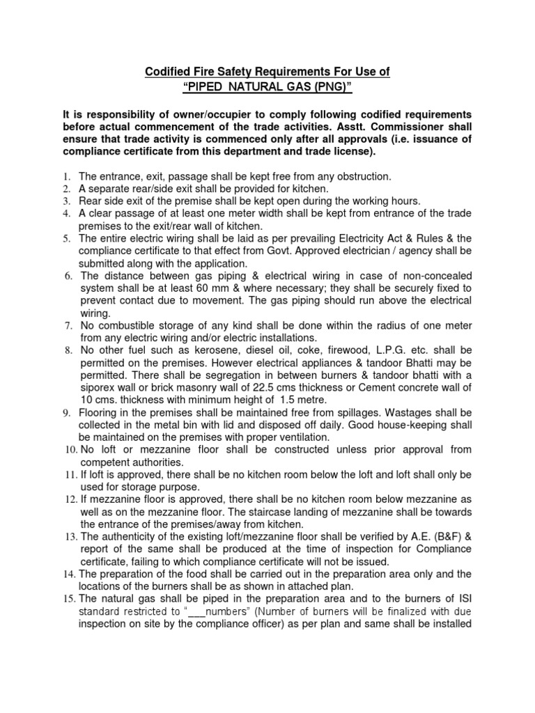 4 Codified Requirements For PNG | PDF | Fire Safety | Fires