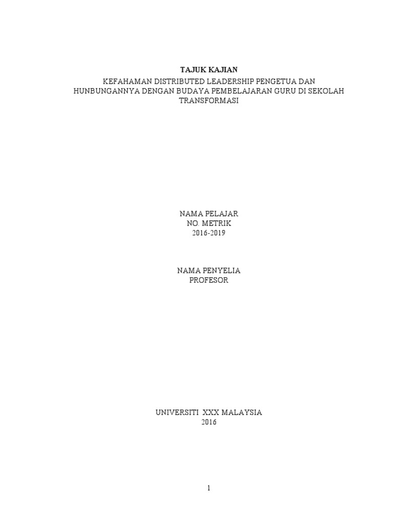 01 Template Bab 1-Bab 3 - PANDUAN | PDF