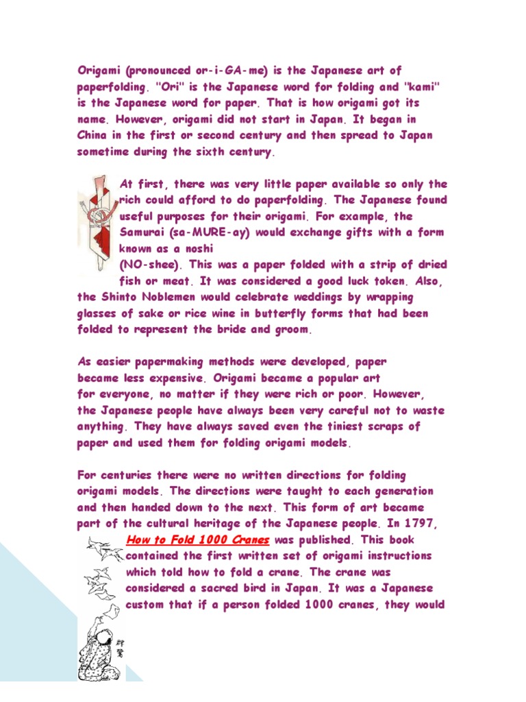 The History and Evolution of Origami | PDF | Origami