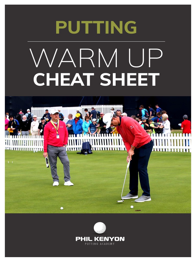 Putting Warm Up Cheat Sheet - Phil Kenyon | PDF | Golf Course | Golf ...
