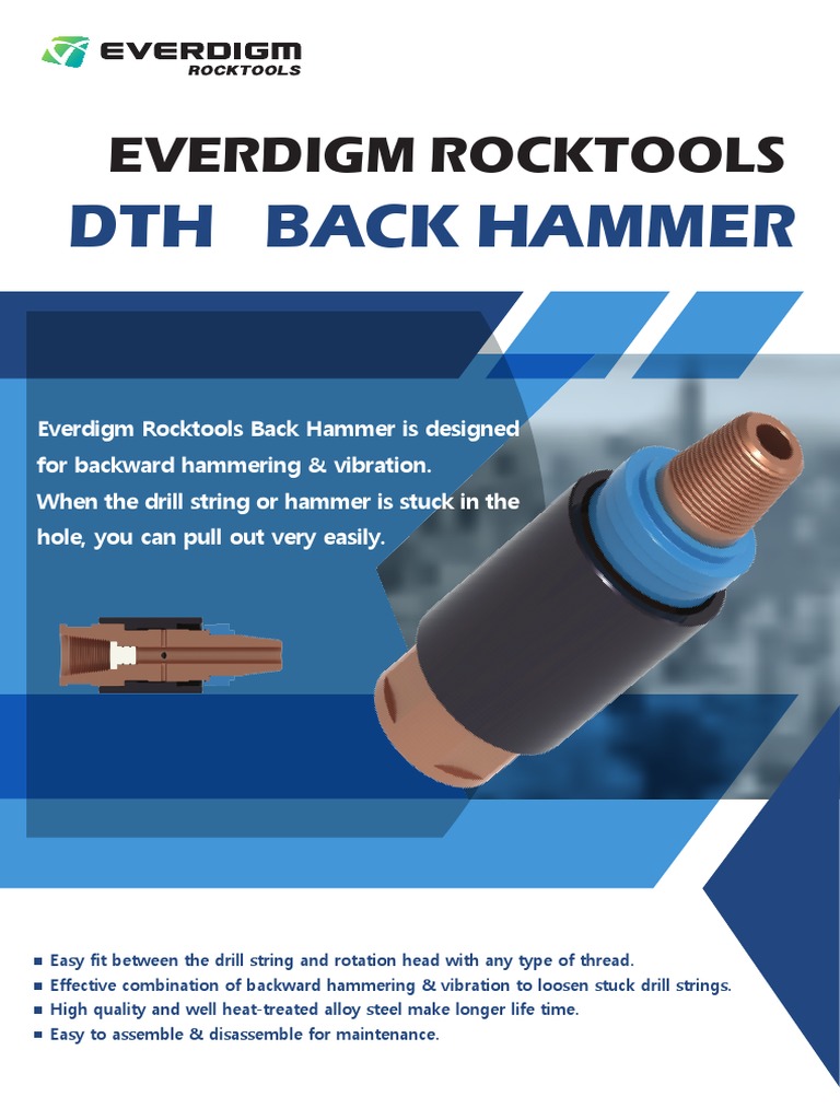 Everdigm Rocktools: DTH Back Hammer | Download Free PDF | Drill ...