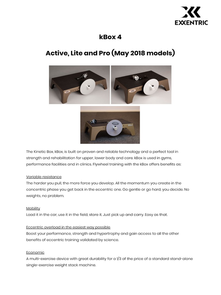 Kbox4 Product Sheet 2018 Models | PDF | Mechanical Engineering ...