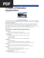 12 Rights of Drug Administration | PDF | Patient | Drugs