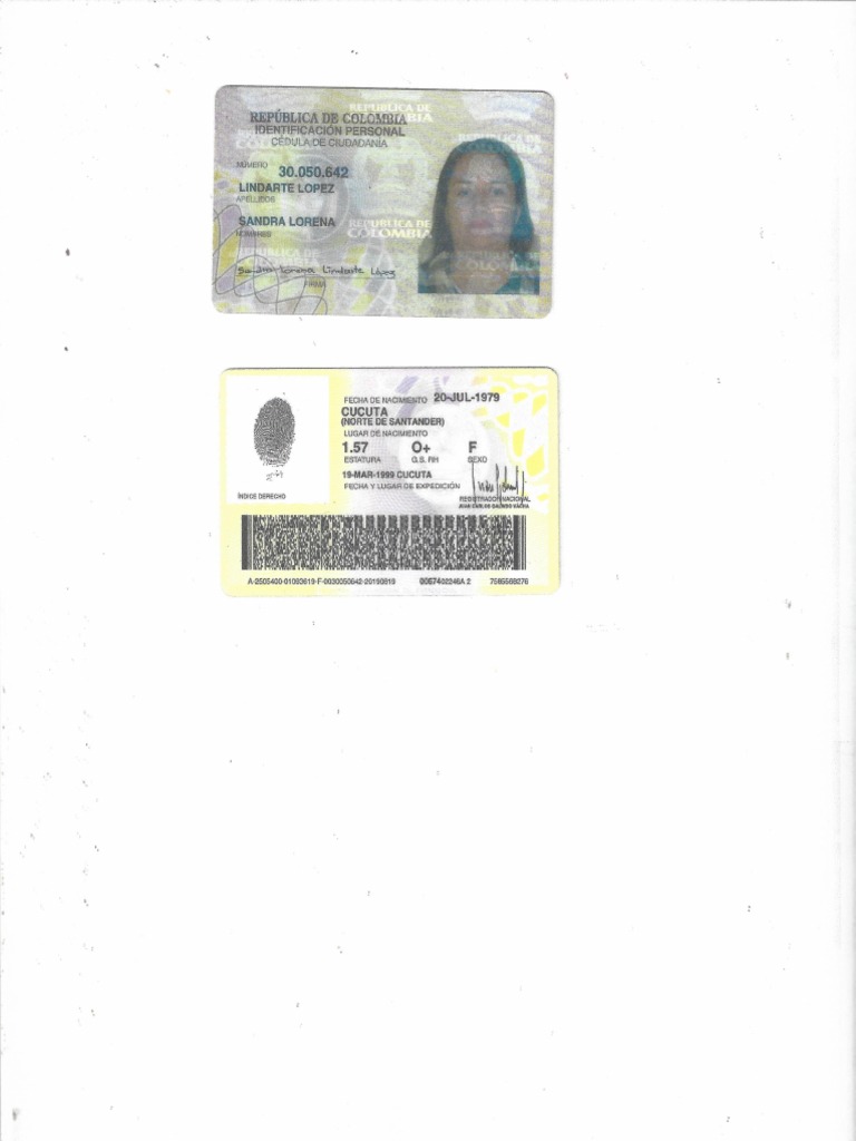 Cedula Sandra L PDF | PDF