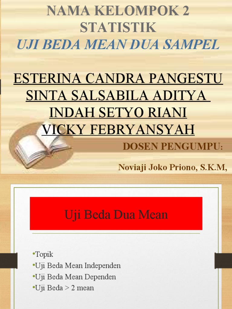 Tugas Statistik Uji Beda 2 Mean | PDF | Pengembangan Diri | Gaya Hidup