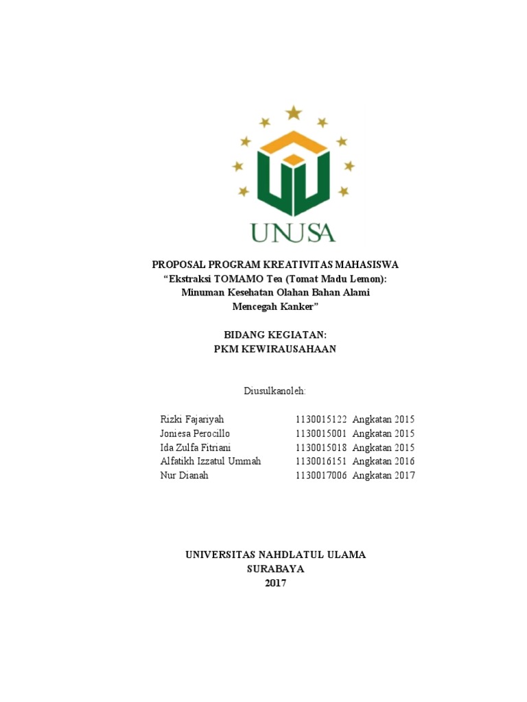 Contoh Proposal TOMAMO | PDF