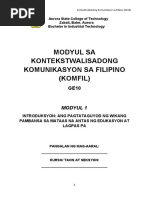KomFil - Module 1 | PDF