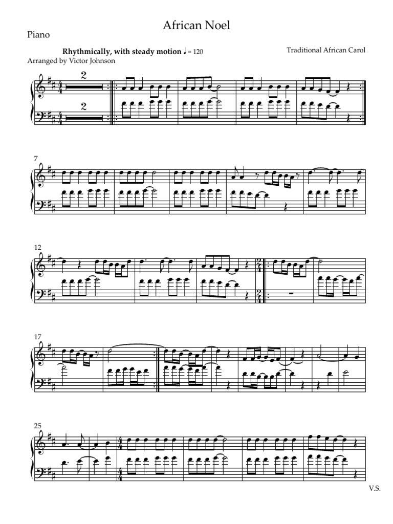 African Noel - Piano | PDF