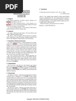 AOAC 990.28. Sulfites in Foods - Optimized Monier - Williams Method | PDF