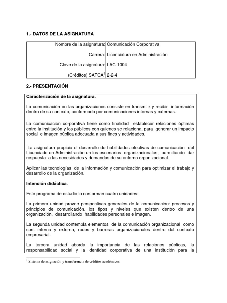 Programa Comunicación Corporativa | PDF | Relaciones públicas ...