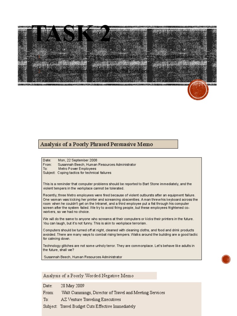 Task - Memo Writing | PDF
