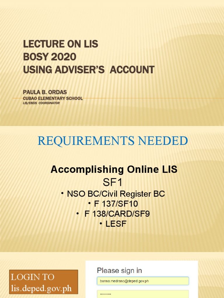 LIS Enrollment Guide for Educators | PDF | Computing | Cyberspace