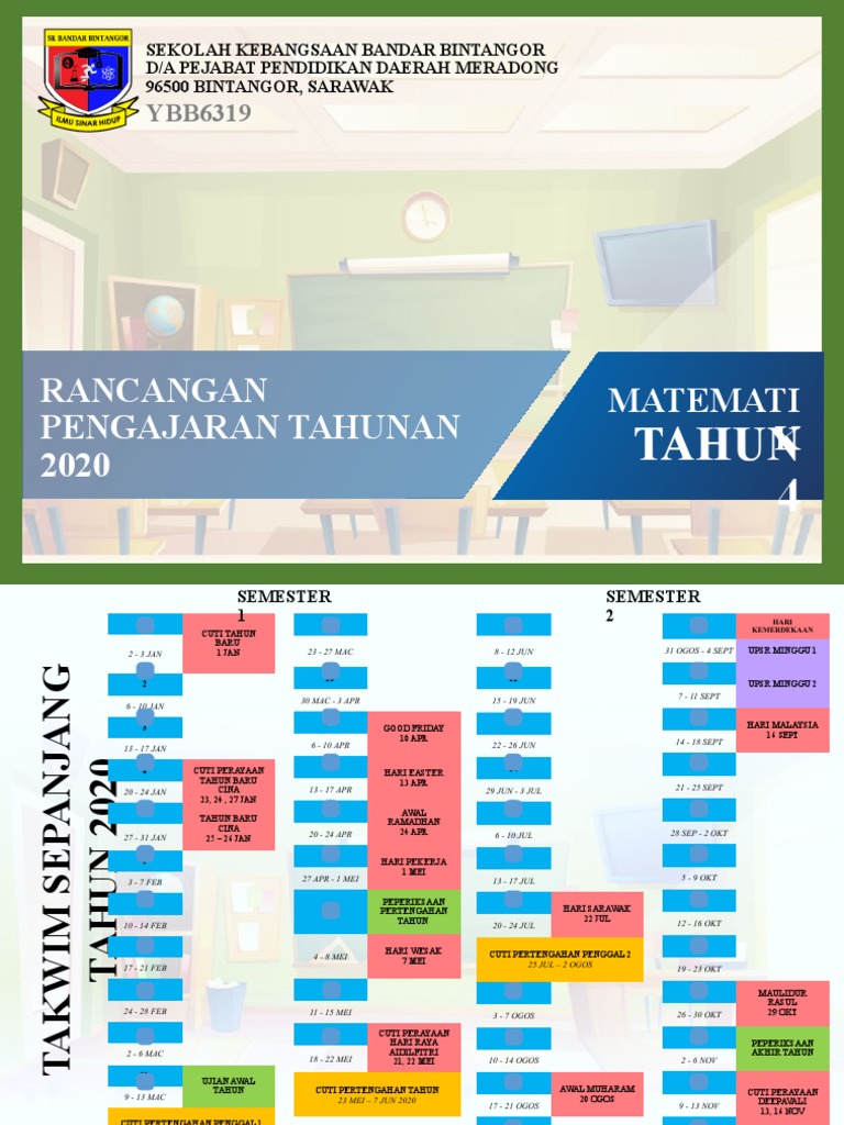 RPT Mathematics Y4 KSSR Semakan (DLP) 2020 | PDF | Fraction (Mathematics) | Numbers
