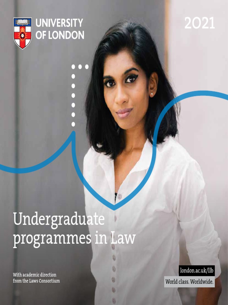 Undergraduate Programmes in Law: With Academic Direction From The Laws ...