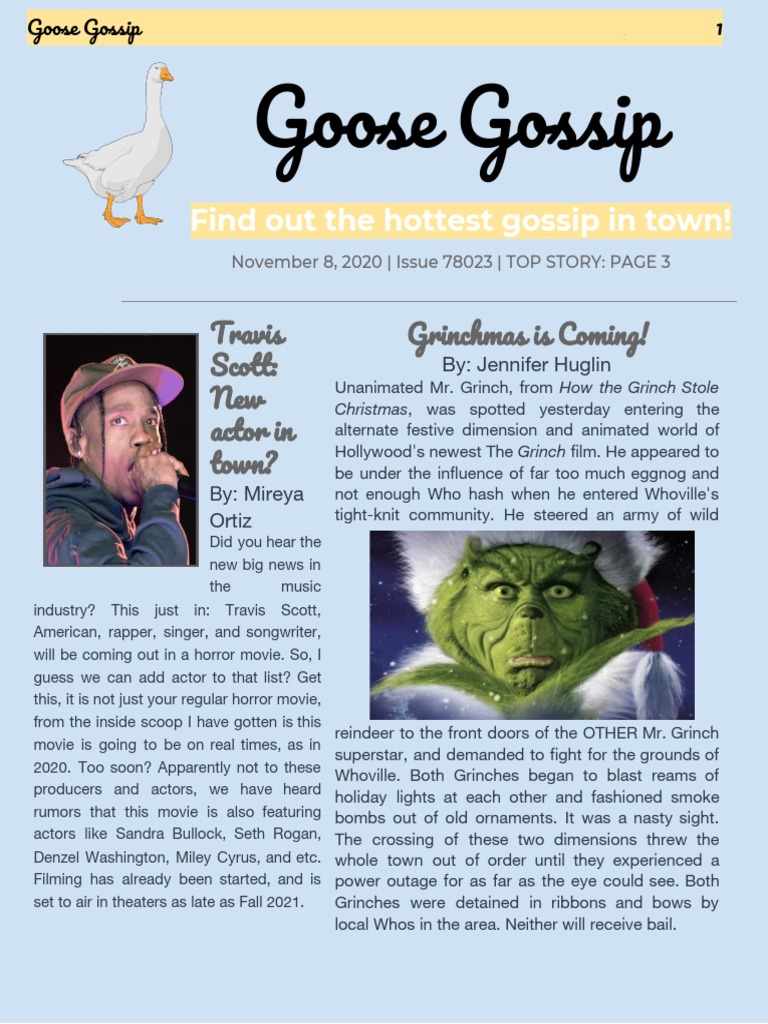 Celebrity Gossip Newspaper - Reanna Huerbana 1 1 | PDF