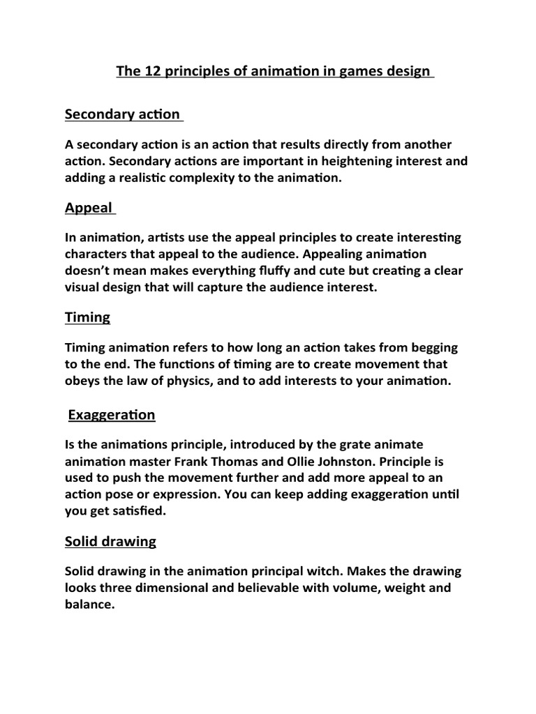 Animation in Games Design 2 | PDF